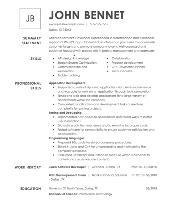 Attractive Modern Resume Templates to Edit & Download