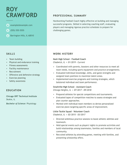 Football Coach Best Resume Examples For 2021 MyPerfectResume