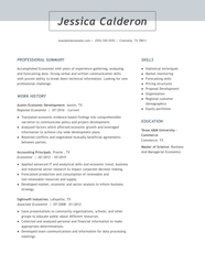 2022 Best Economist Resume Example MyPerfectResume