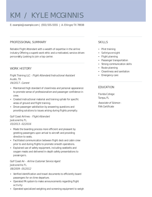 Aviation Resume Examples Made by Pros | MyPerfectResume