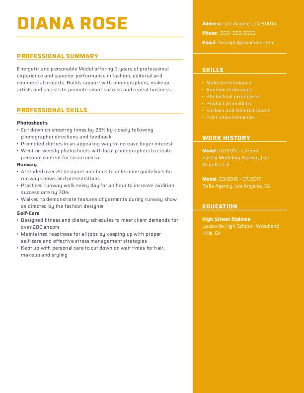 Fashion Resume Examples to Get Inspired | MyPerfectResume