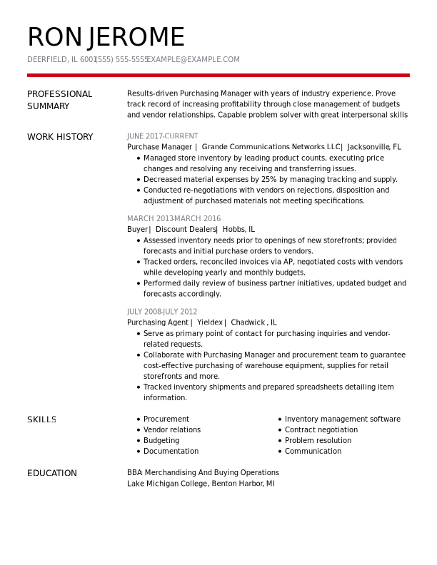 Purchasing Manager Resume Examples for 2025: Templates & Tips
