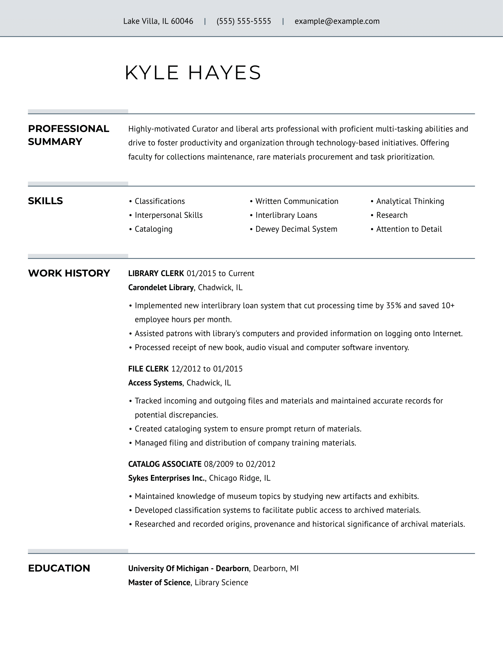 Best Resume Format For