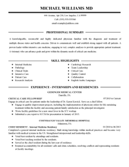 Intensive Care Physician Resume Example MyPerfectResume Intensive Care Physician Resume Example MyPerfectResume