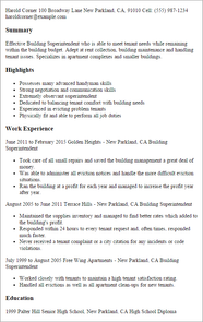 Building Superintendent Resume Example MyPerfectResume