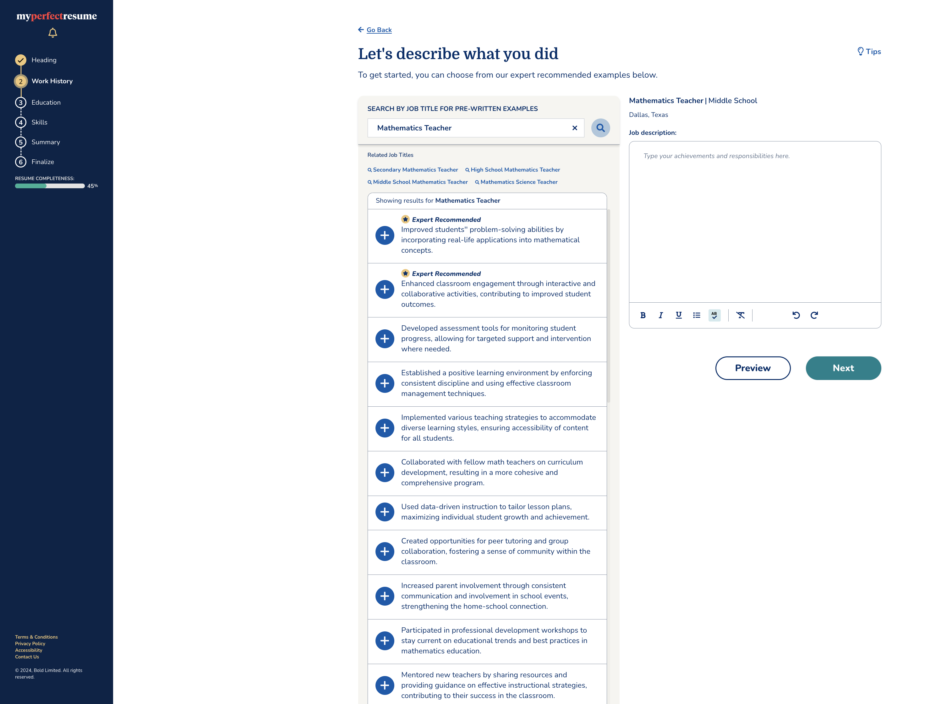 Microsoft Word Resume Template & Example [Free Download]