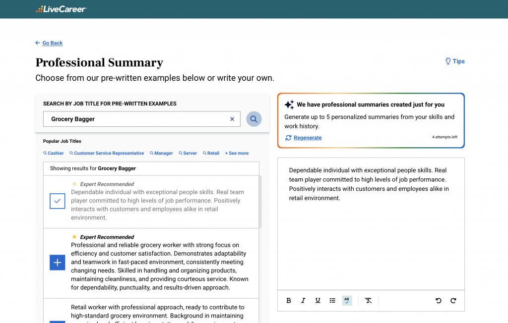 LiveCareer Review (2025): Features, Pros & Cons