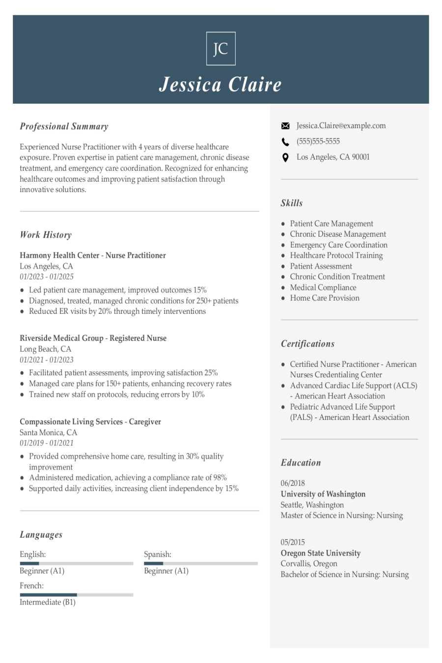 Nurse Practitioner Resume Samples