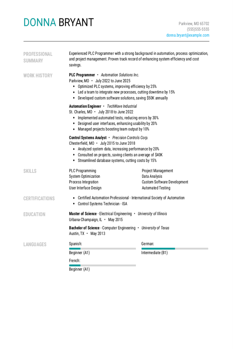 Programmer Resume Examples & Templates (2025)