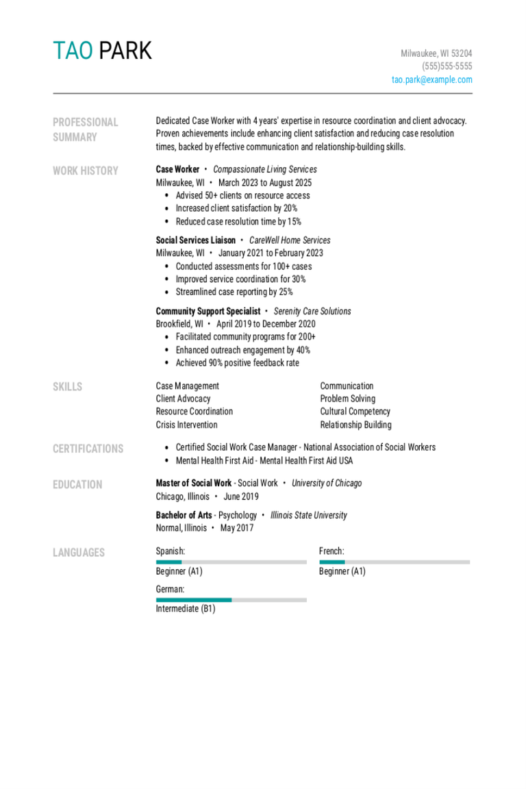 Community Health Worker Resume Examples & Templates (2025)