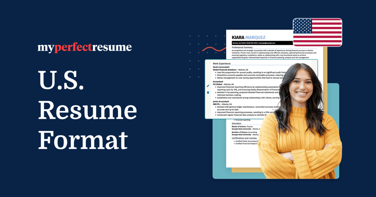 U.S. Standard Resume Format (Examples & Best Practices)